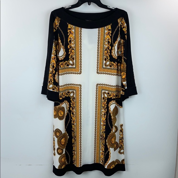 eva varro | Dresses | Eva Varro Dress Three Quarter Sleeves W Slits ...